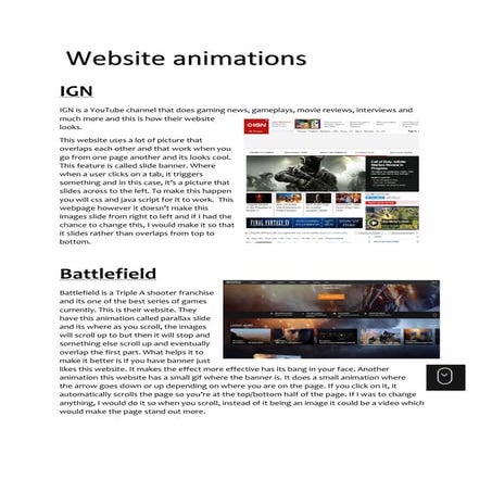 Website animation | PDF