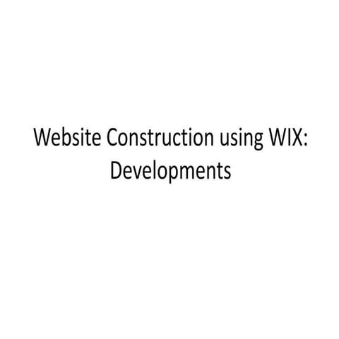 %Website construction | PPT