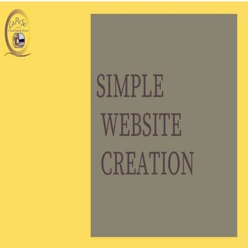 Website creation | PPTX