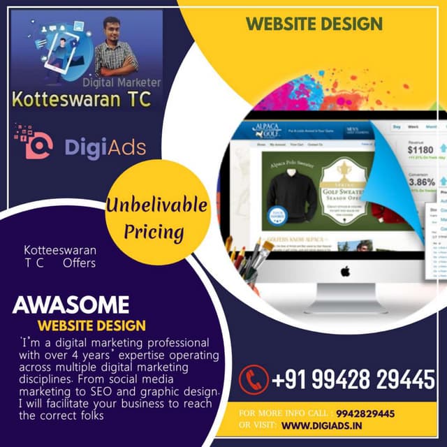 Website design kotteeswaran t c - digital marketing - digiads | PDF ...