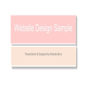 Website Design Sample | PPT