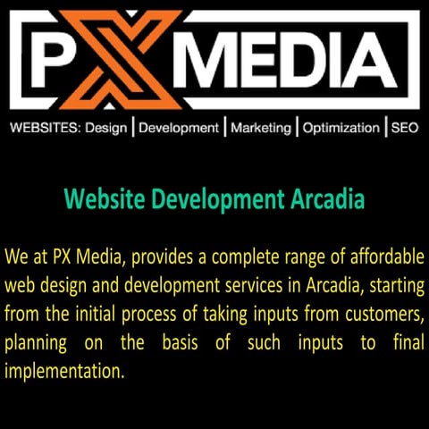 Website Development Arcadia | PPT | Web Development | Internet