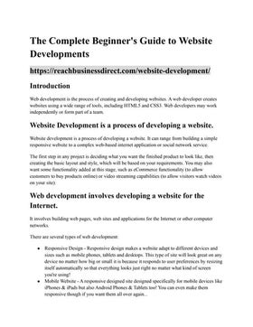 Webpage Design Using Templates and Online WYSIWYG Platforms | PPT