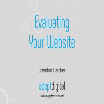 Website evaluation | PPT
