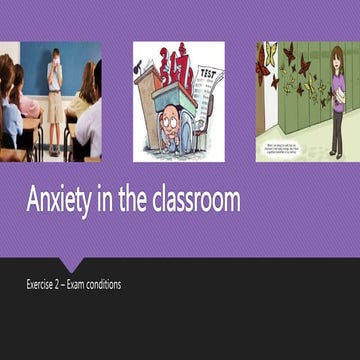 Anxiety- Exams | PPT