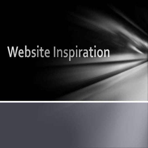 Website inspiration pp | PPT