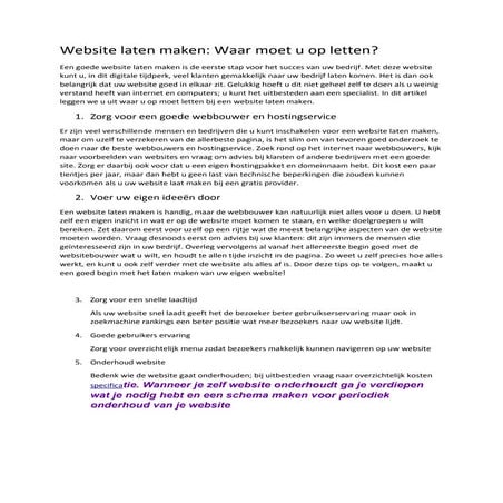 Website laten maken (5) | PDF