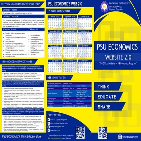 PSU AB Economics Website Leaflet | PDF