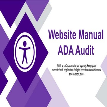 Website Manual ADA Audit Service - Digital Accessibility Audit | PPT