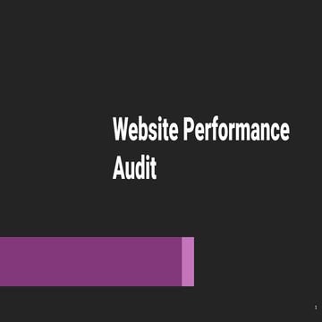 Website Performance Audit in SEO.pdf