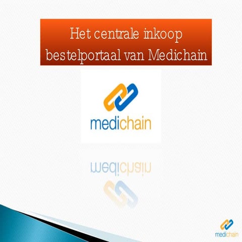 Het unieke internet bestelportaal van Medichain | PPT