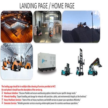 Website Presentation for logistics compa | PPT