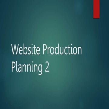 Website Production Task 2 | PPTX