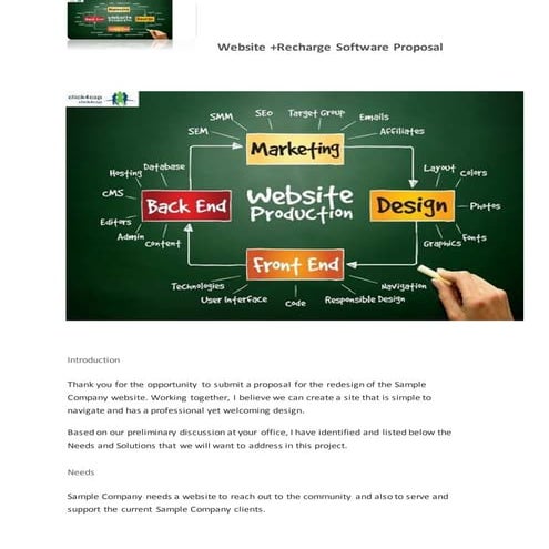 Website +recharge software proposal | DOCX