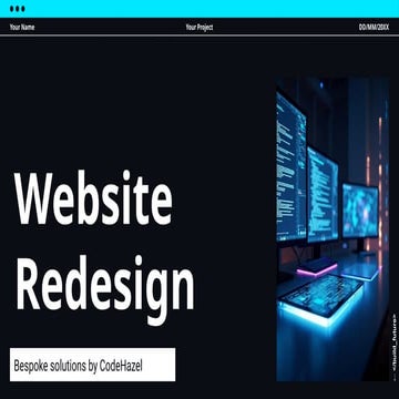 bespoke website redesign focuses on tailoring every aspect | PPTX