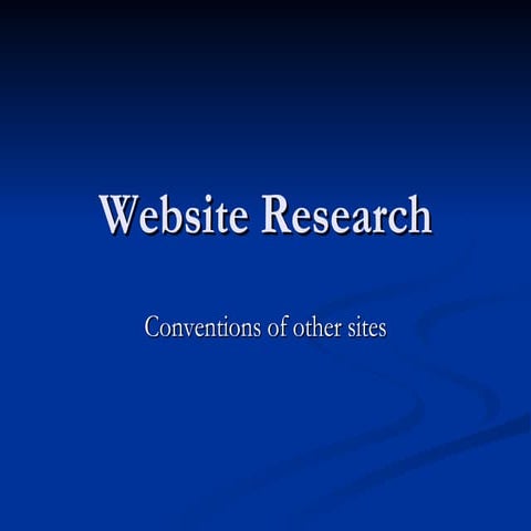 Website Research | PPT