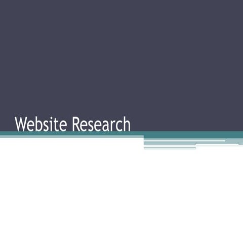 Website research | PPT