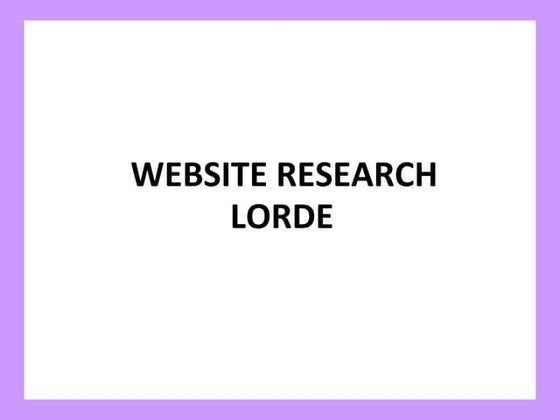Website research copy | PPT