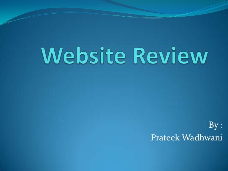 Website review