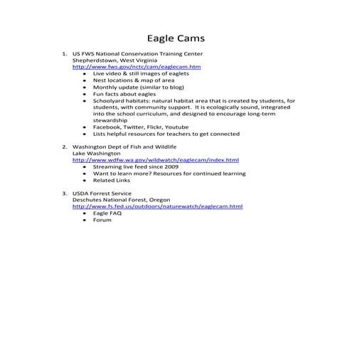 American bald eagle educational resources | DOCX