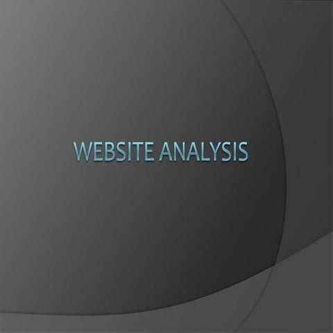 Websites Analysis | PPT