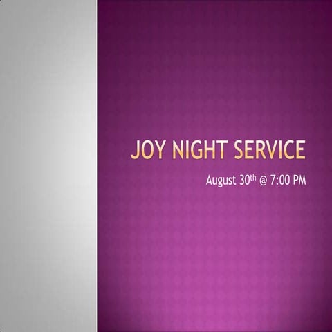 Joy Night | PPT