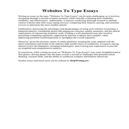 Websites To Type Essays. 014 How To Cite Website In An Essay Example ...