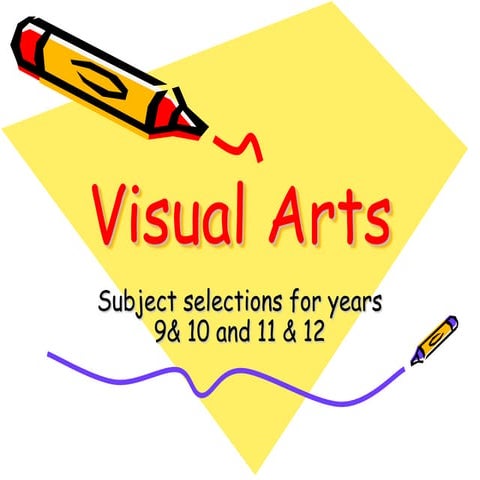 Subject Selection - Visual Arts | PPT | Arts and Crafts | Hobbies ...