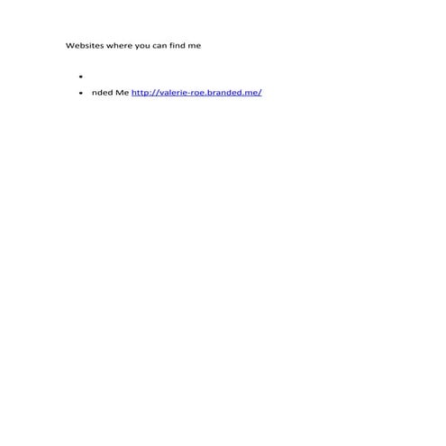 Websites where you can find me | RTF | Internet | Computing