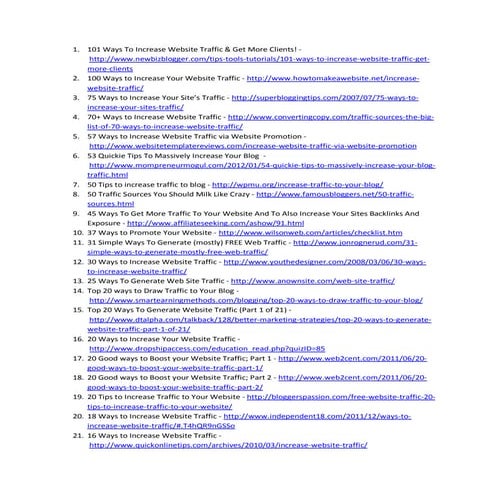 Website traffic | PDF