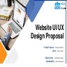 Website UIUX Design Proposal Powerpoint Presentation Slides | PPT