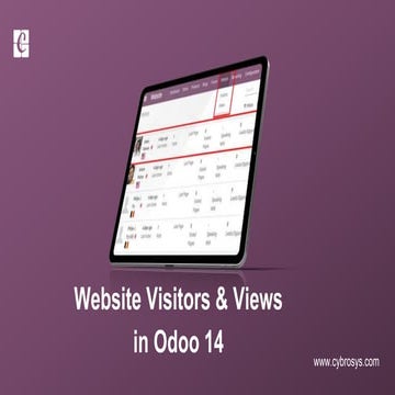 Website Visitors And Views In Odoo 14 | PPT