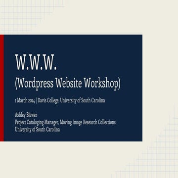 Wordpress Website Workshop | PDF