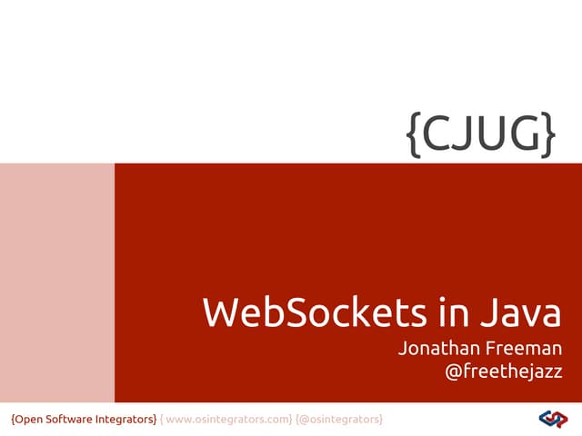 Intro To Websockets In Java Ppt