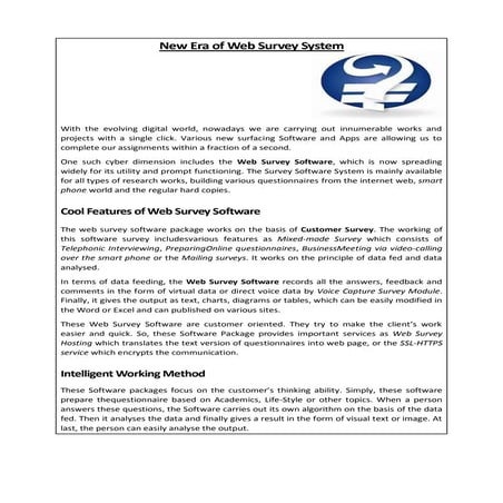 Web survey software | PDF | Computer Software and Applications | Computing