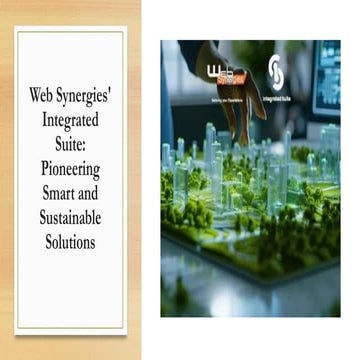 Web Synergies' Integrated Suite Pioneering Smart and Sustainable ...