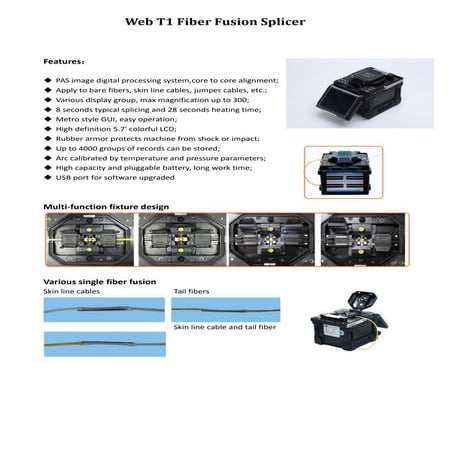 Eloik fiber optic fusion splicer alk 88doc | PDF