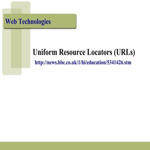 uniform resource locator | PPTX