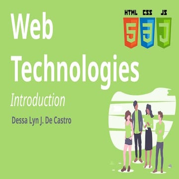 Introduction to Web Technologies Powerpoint | PPTX