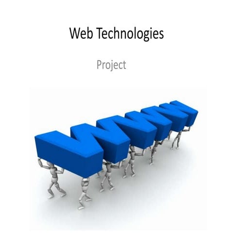 Web technologies Project | PPTX