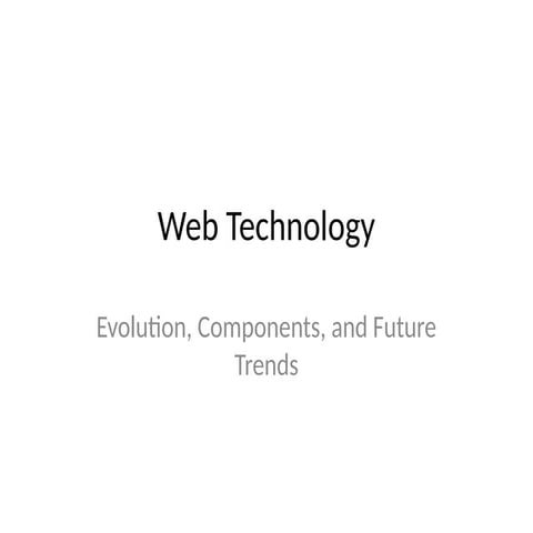 Web_Technology_Presentation and tools.pptx