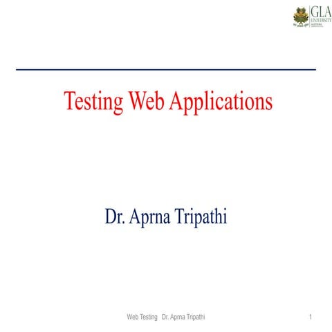 Web testing | PPT