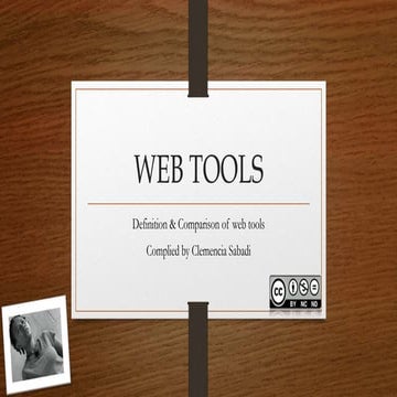 Web Tools | PPT
