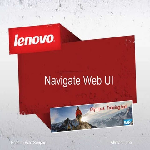 Web ui navigation | PPTX | Browsers | Computer Software and Applications