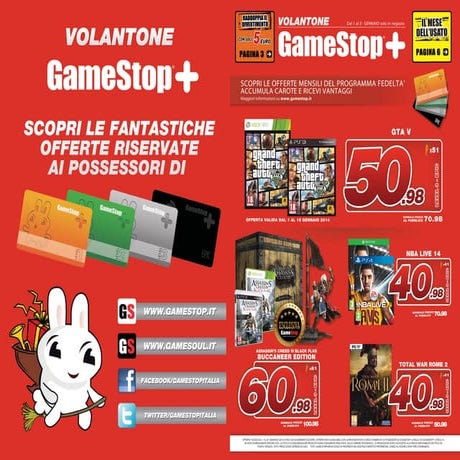 Volantone Gennaio 2014 - GameStop Italia! | PDF