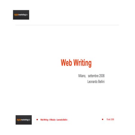 Web Writing | PDF