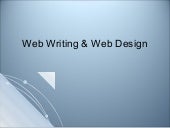 Web Writing Presentation