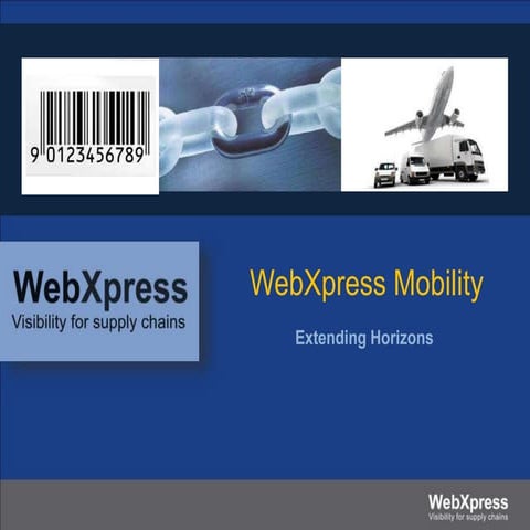WebXpress enterprise mobility capability and solutions | PPTX