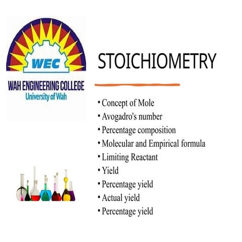 Stoichiometry Ppt 6670