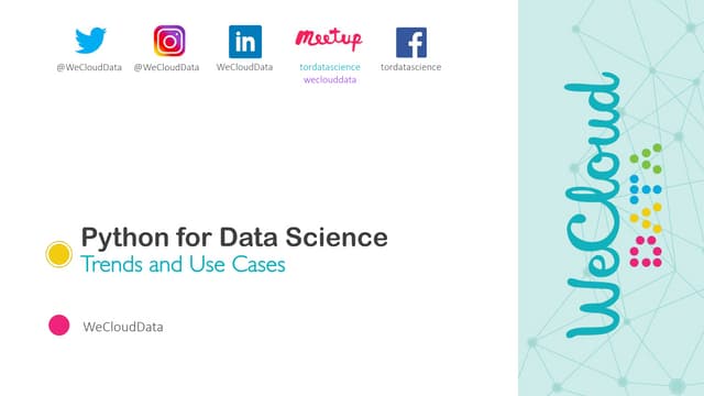Data Science With Python Weclouddata Pdf